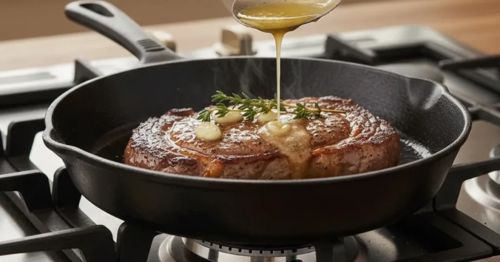 How to cook steak on stove: Best Butter Basting Tips